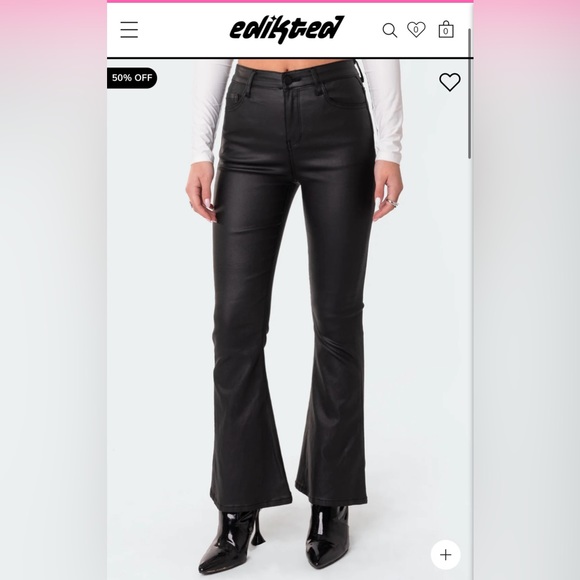 Edikted | Pants & Jumpsuits | Edikted Viral Black Pants | Poshmark